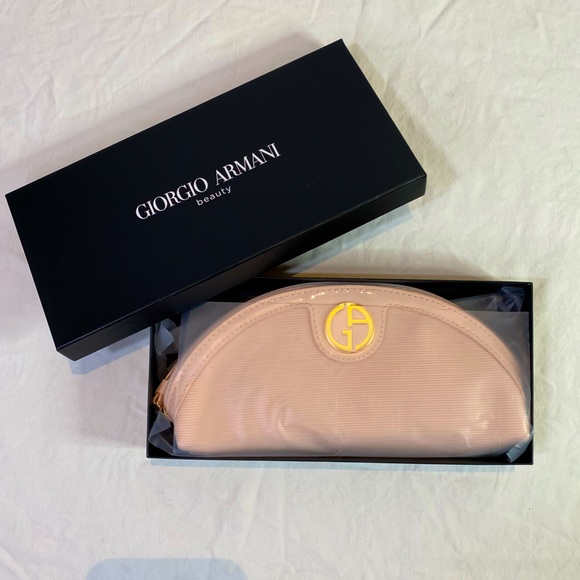 Giorgio Armani | Bags | Giorgio Armani Beauty Clutch Pouch In Gift Box ...